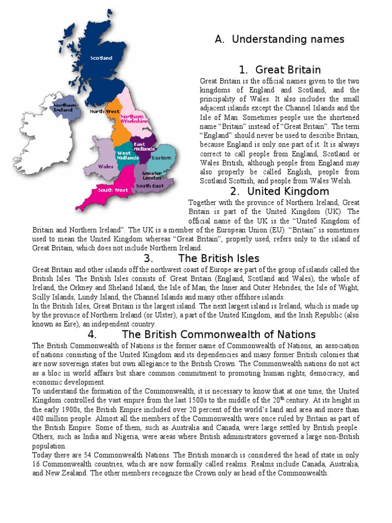 A - Understanding Names | PDF | British Isles | United Kingdom