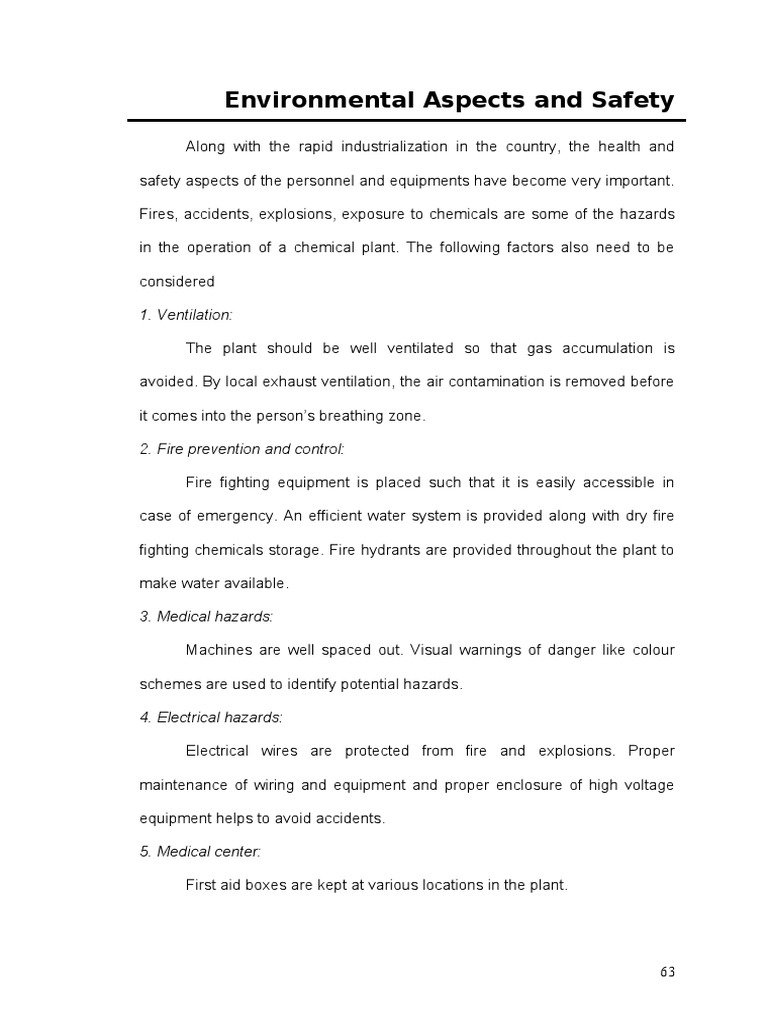 12.environmental Aspects and Safety | PDF | Fires | Firefighting