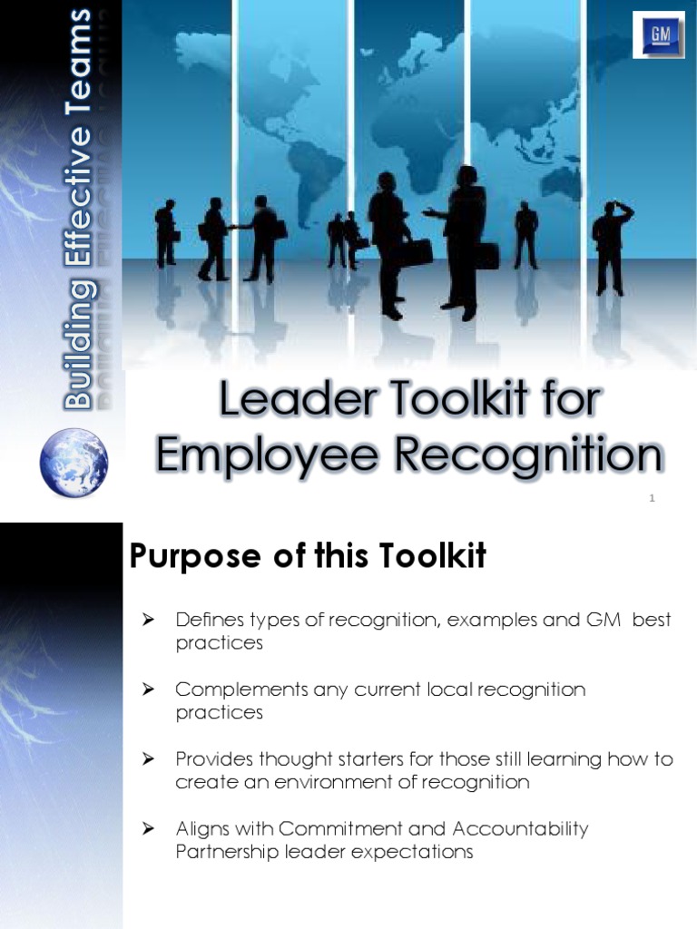 Recognition Toolkit For Leaders | PDF | Leadership | Employment