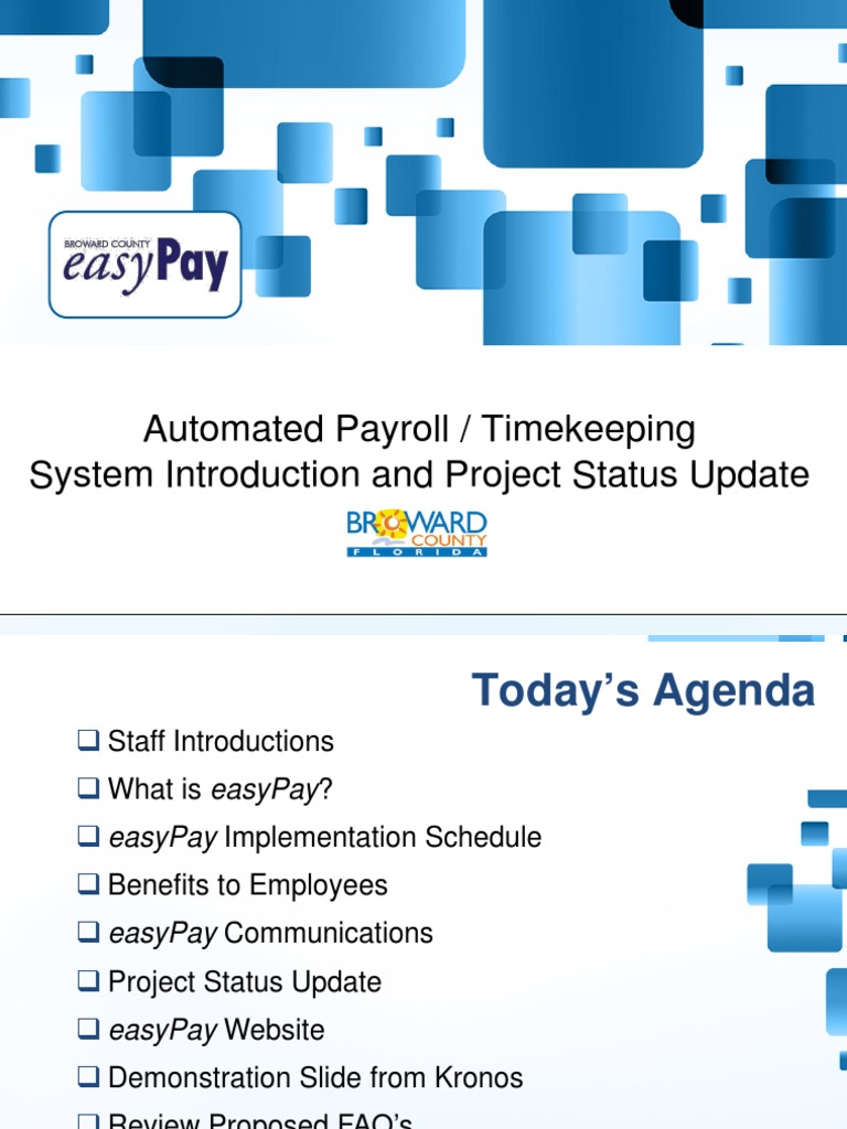 Easy PayAutomated Payroll / Timekeeping System Introduction and Project ...