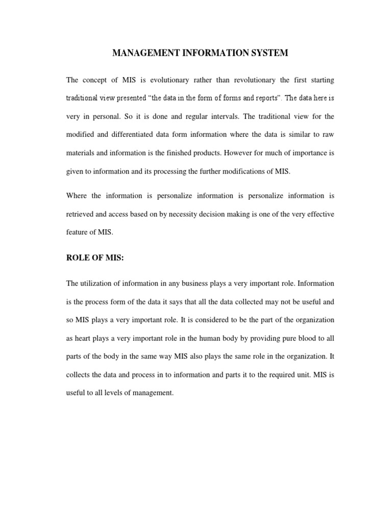 Difference Between Mis and Dss | PDF | Information System | Databases