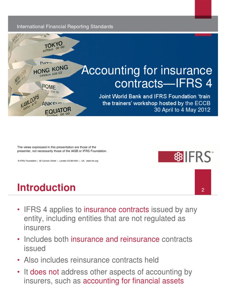 Accounting For Insurance Contracts - Ifrs 4: International Financial ...