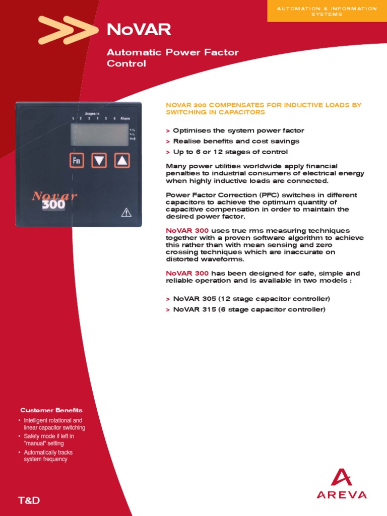 Novar Controller Brochure | PDF | Capacitor | Relay