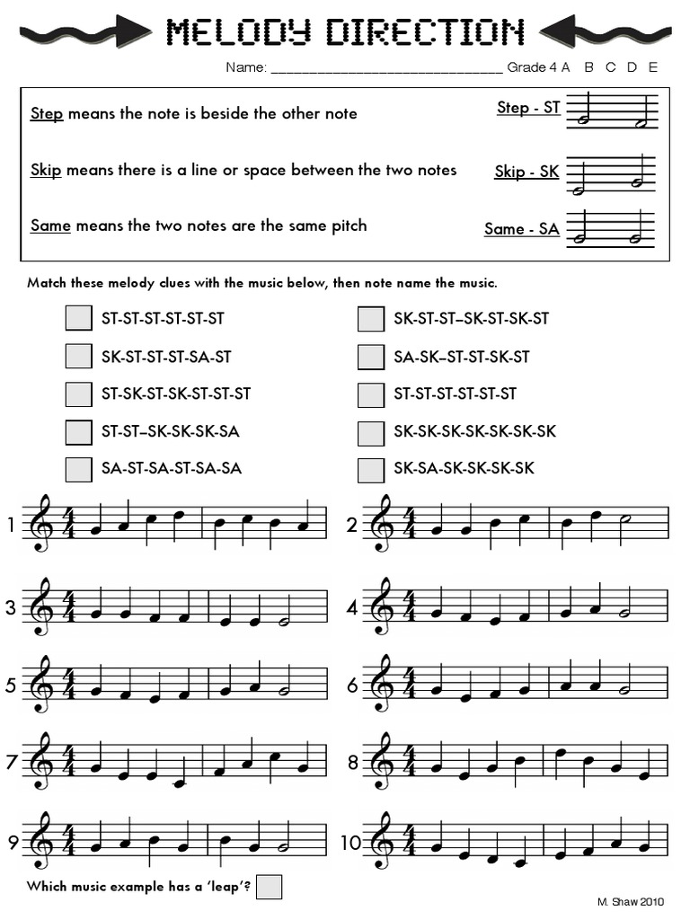 Melody Direction | PDF