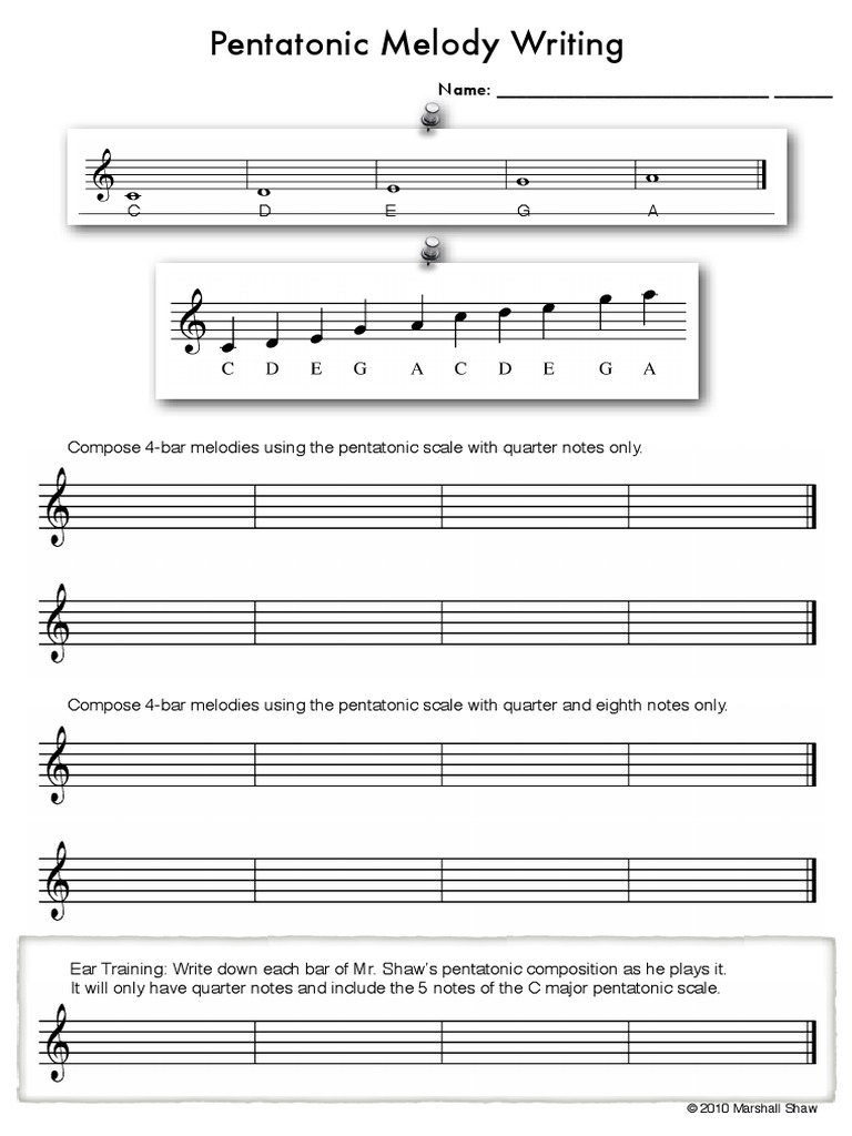 Pentatonic Composition | PDF