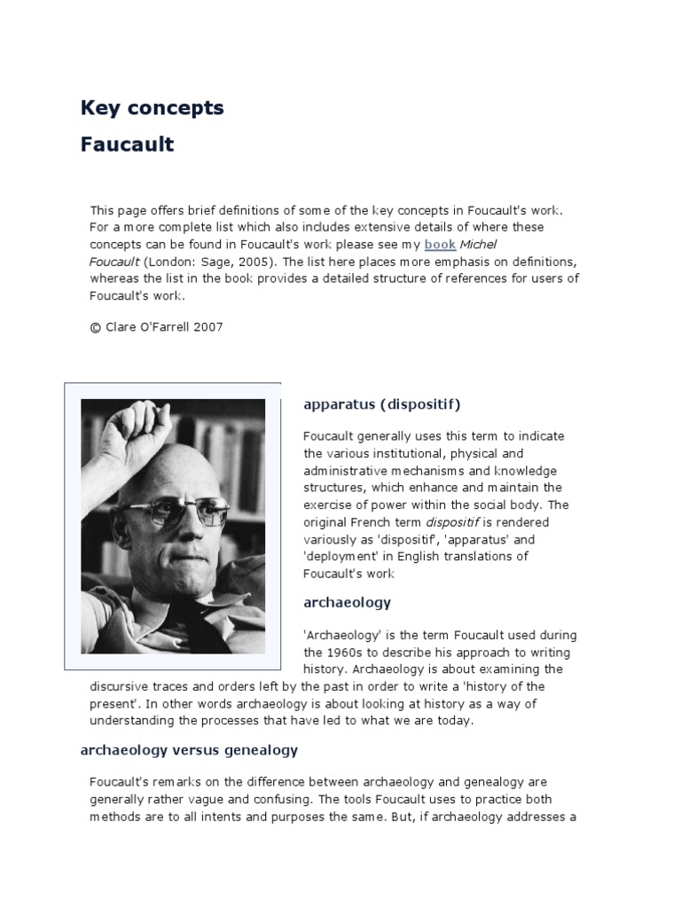 Key Concepts | PDF | Discourse | Michel Foucault