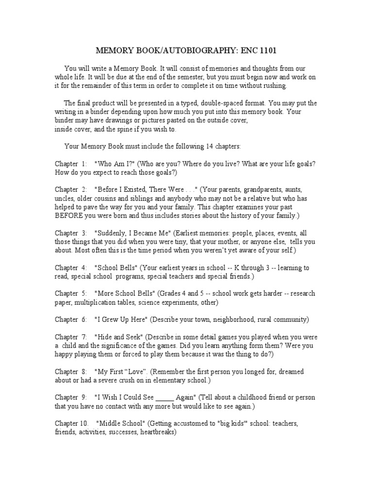 Memory Book | PDF | Memory | Family