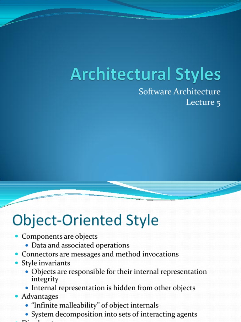 05 Architectural Styles | PDF | Application Programming Interface ...