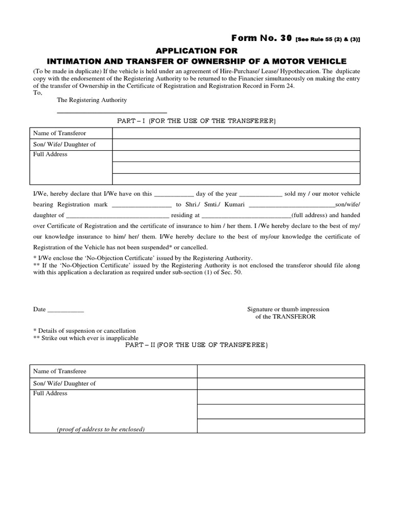 Form No 30 | PDF | Lease | Private Law