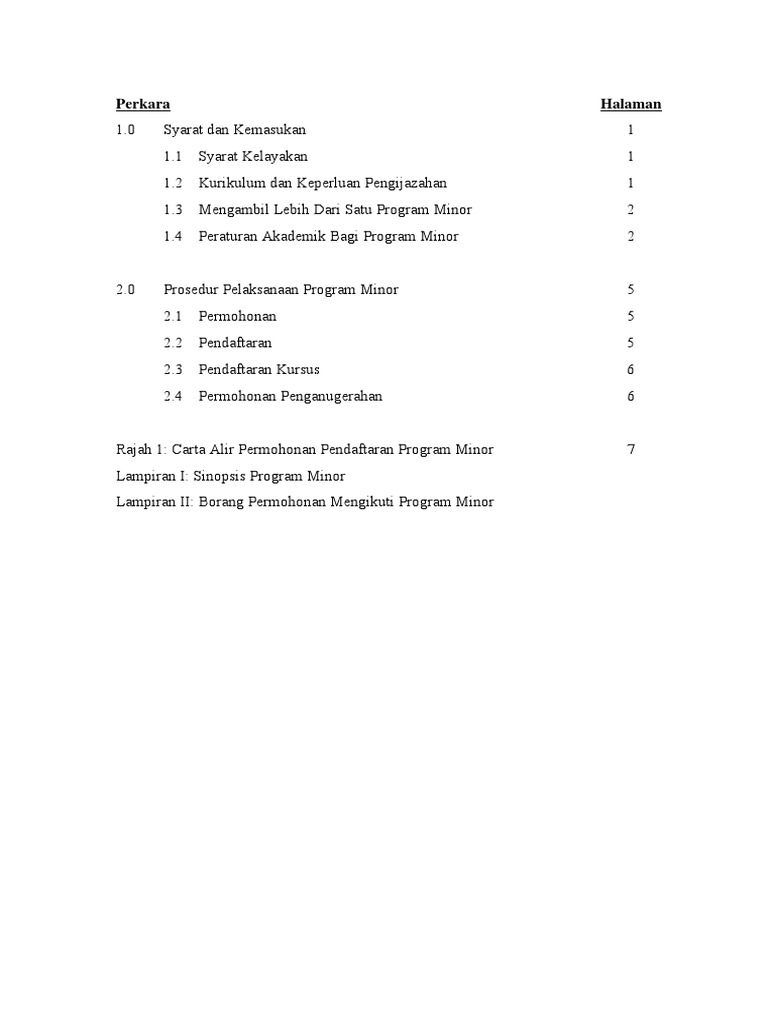 Senarai Dan Sinopsis Program Minor | PDF | Teknik Kimia | Bioinformatika