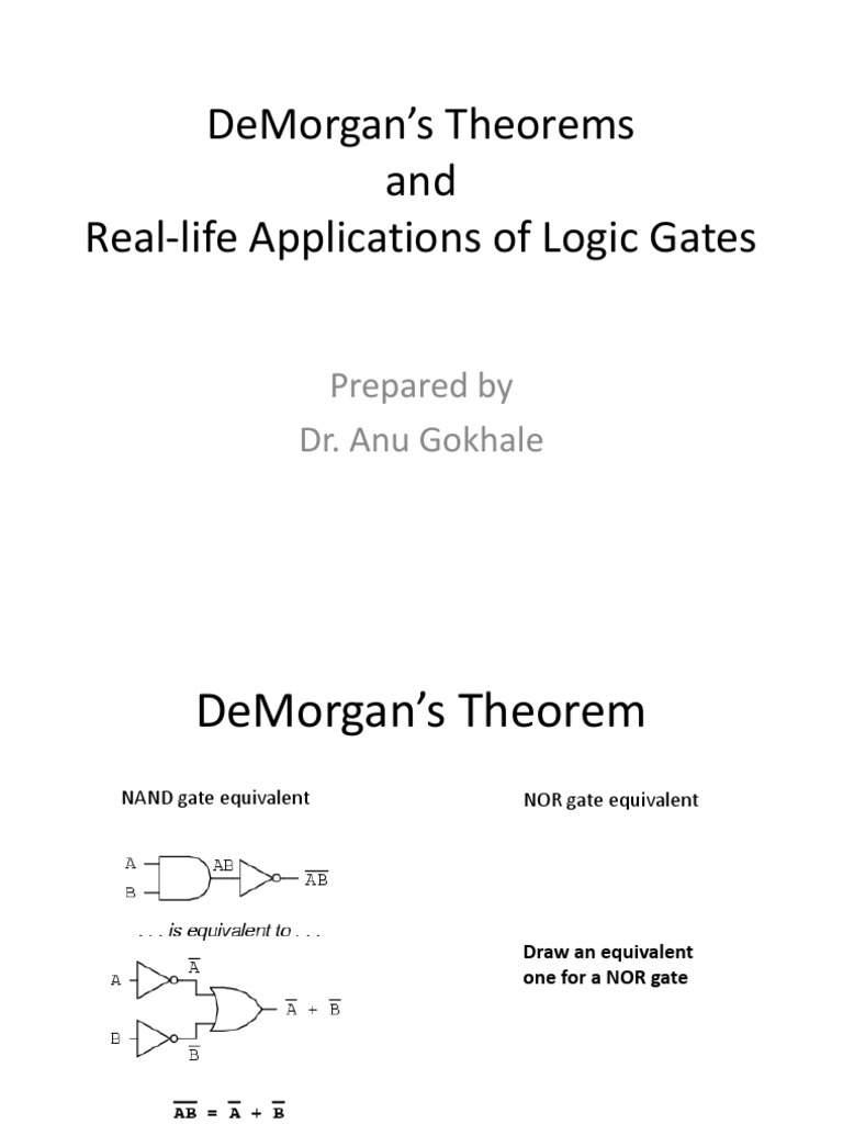 Real-Life Applications of LogicGates | PDF | Logic Gate | Boolean Algebra