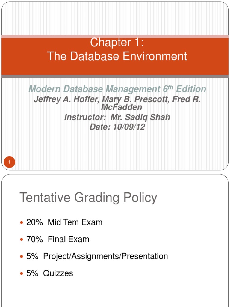 DBA Lecture 1 | PDF | Databases | Computer Science