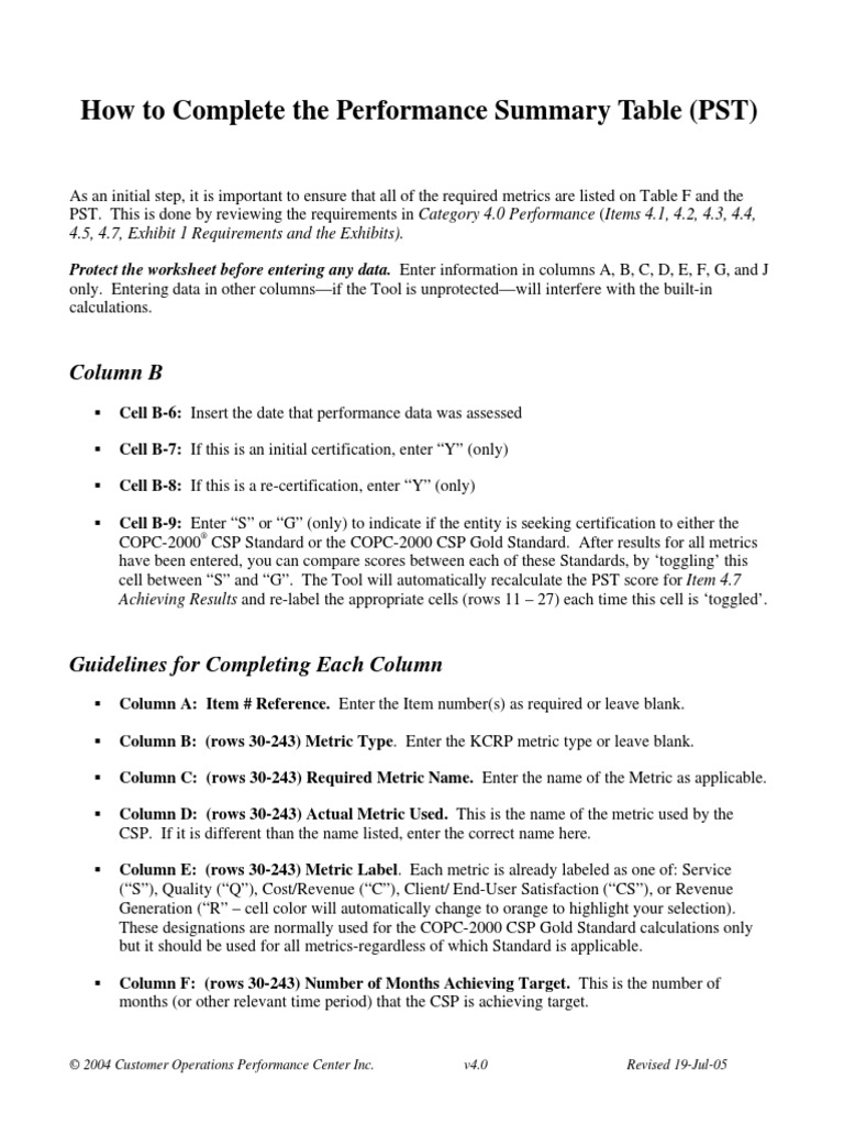 Copc 2000-4-0 How To Complete The Electronic PST | PDF | Business ...