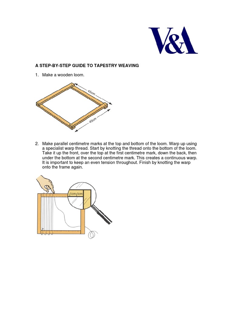 A Step-By-Step Guide To Tapestry Weaving | PDF | Home & Garden