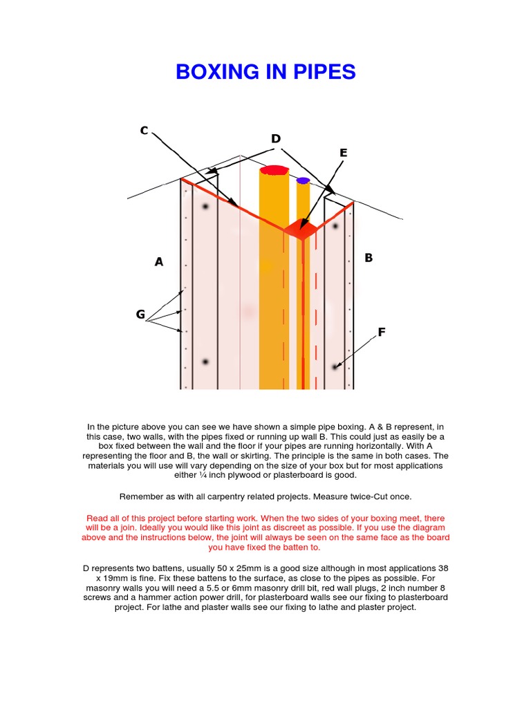 Boxing in Pipes | PDF