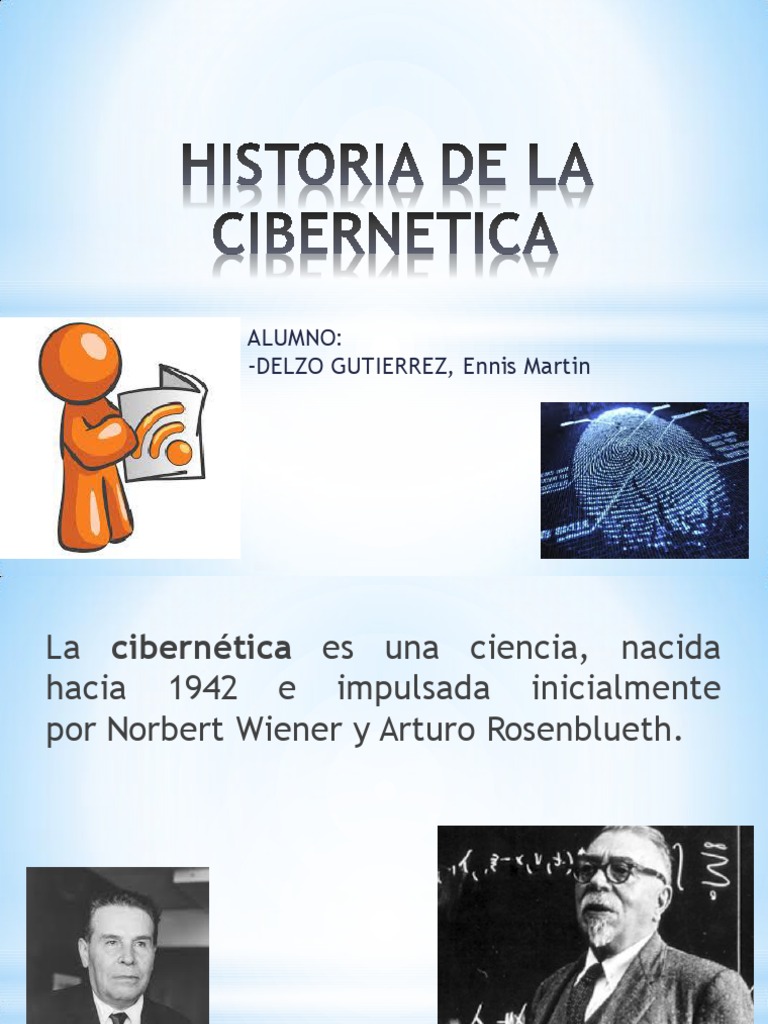 Historia de La Cibernetica | Cibernética | Ciencia cognitiva