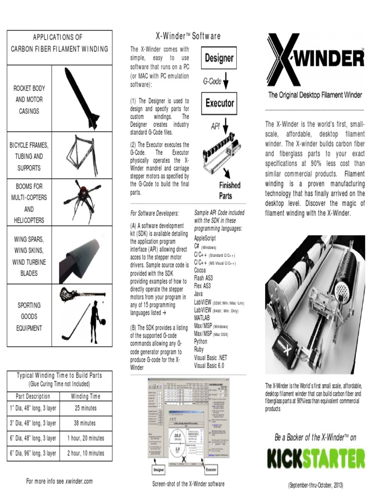 X-Winder TriFold Brochure | PDF | Computing | Software