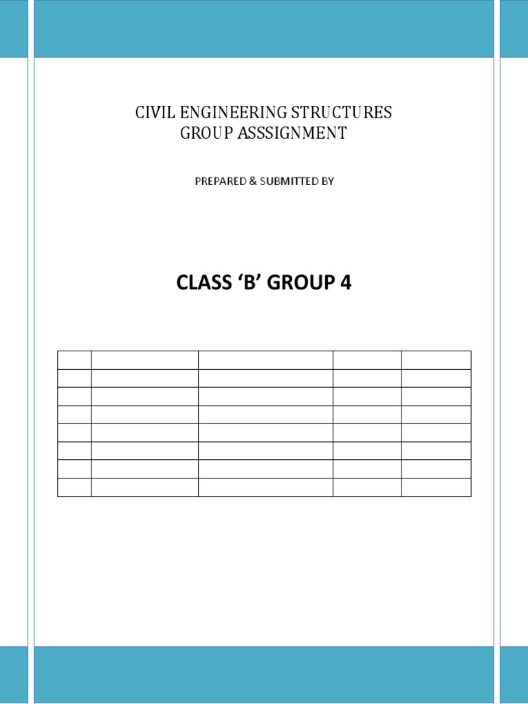 Civil Engineering Structures Group Asssignment | PDF