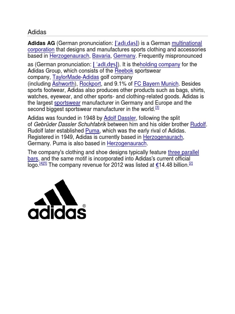 Adidas | PDF | Adidas | Sports