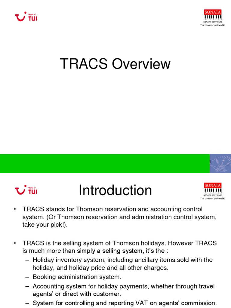TRACS Overview | PDF | Ibm Db2 | Travel Agency
