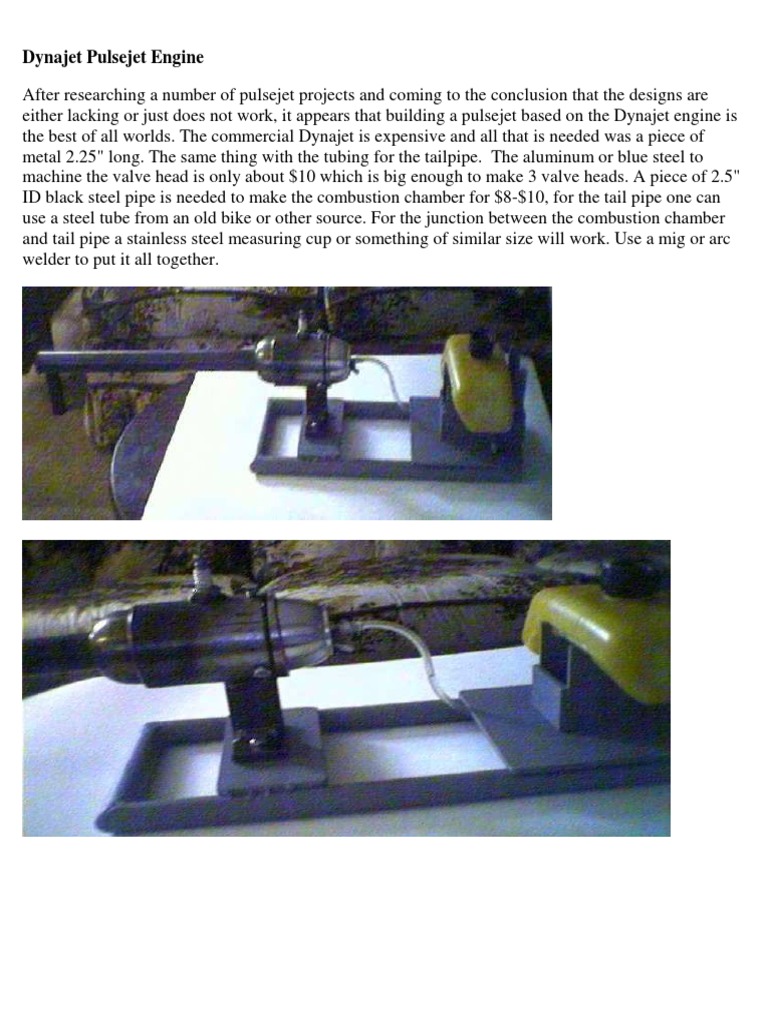 Dynajet Pulsejet Engine | PDF