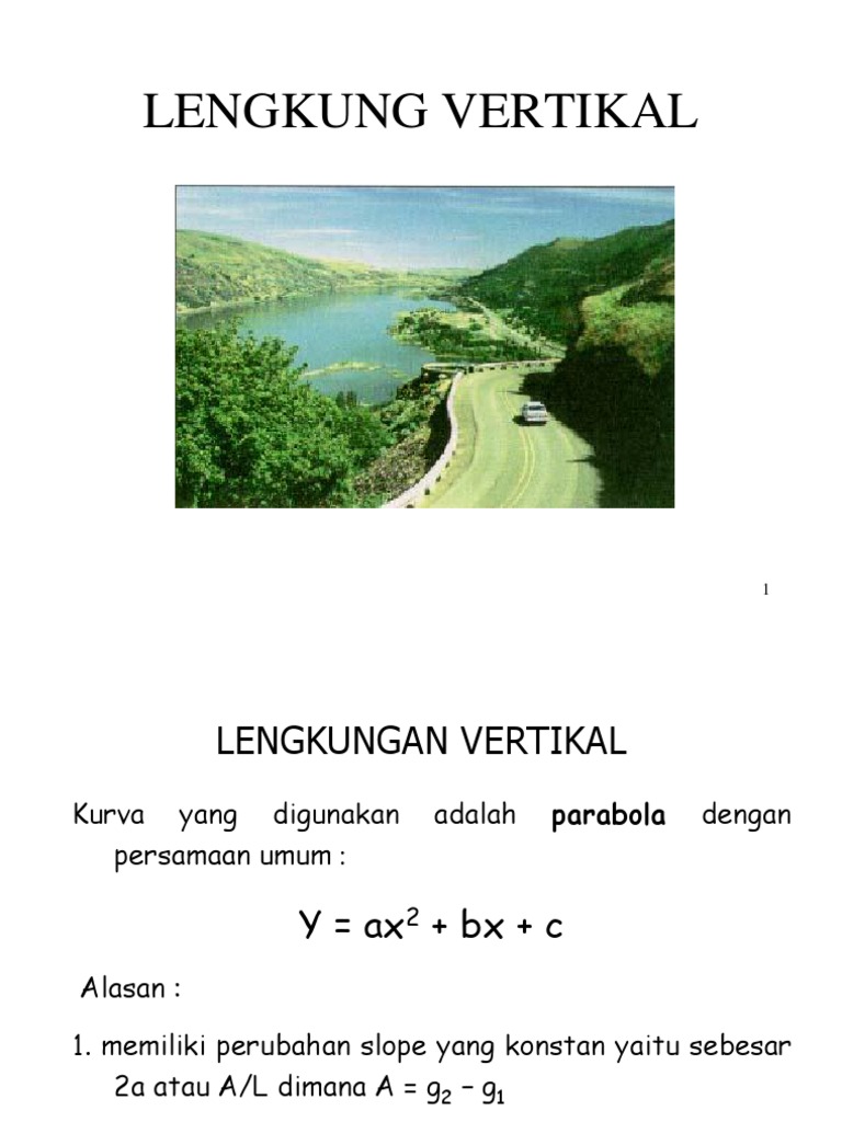 Lengkungan Vertikal | PDF