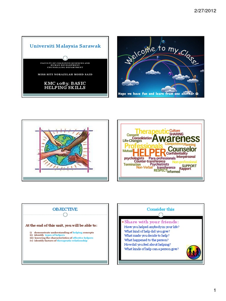 Effective Helper | PDF | Psychotherapy | Emotions