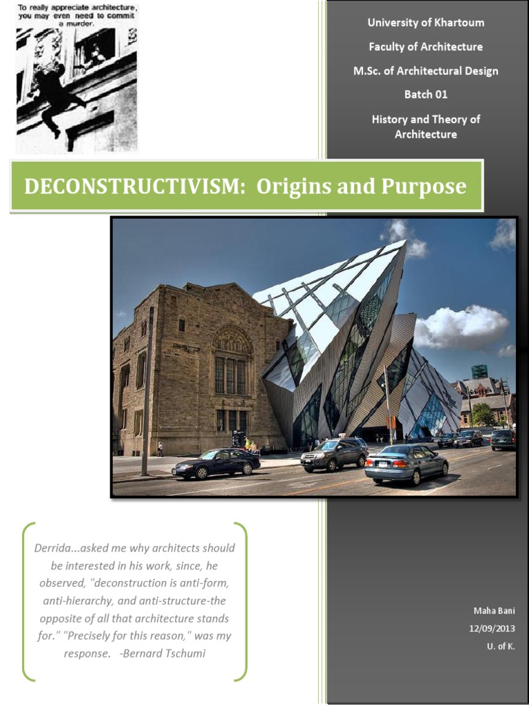 Deconstructivism | PDF | Aesthetics | Philosophical Movements