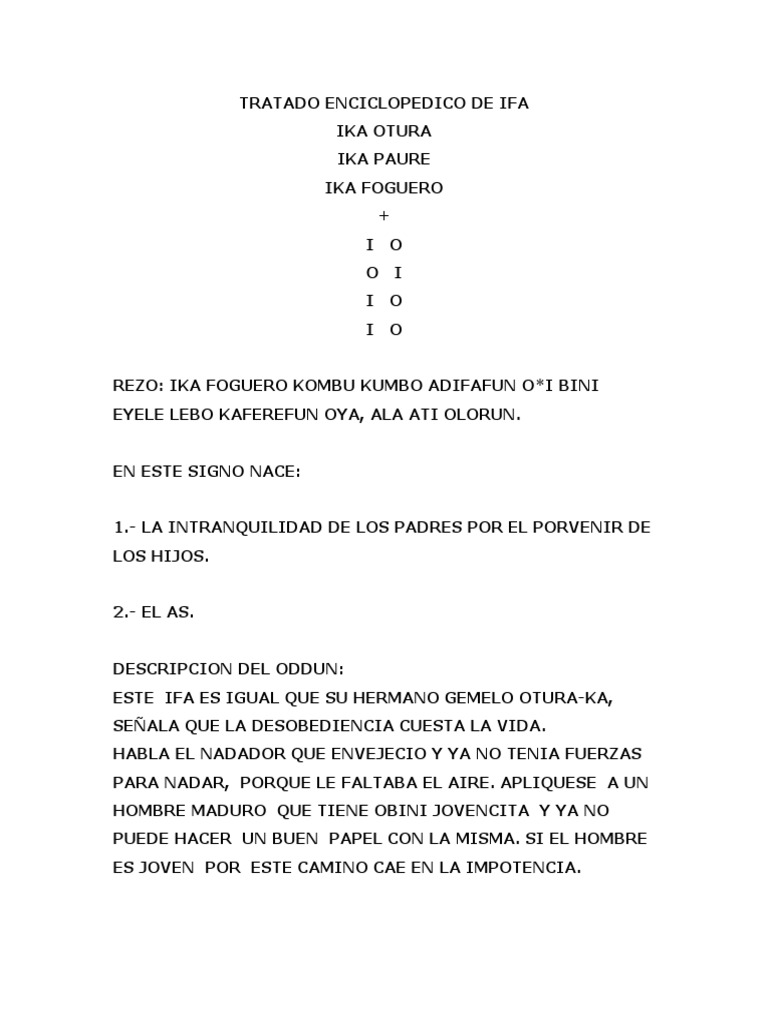 Ika Otura o Ika Foguero | PDF