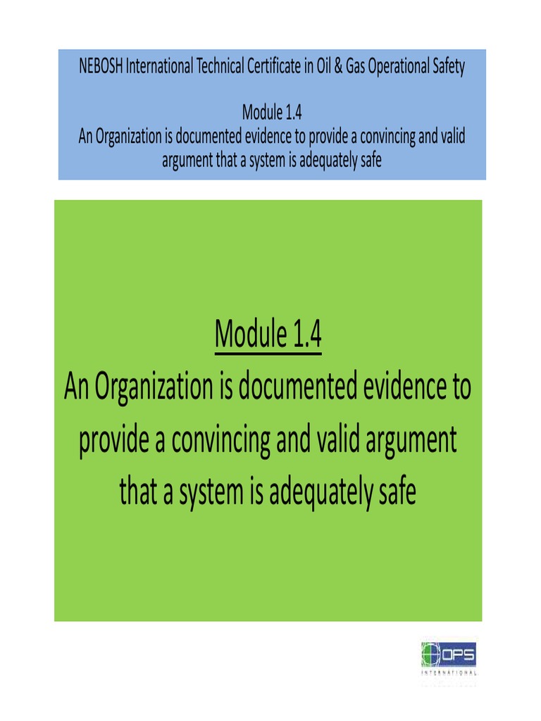 NEBOSH Oil & Gas Safety Case Overview | PDF | Safety | Audit