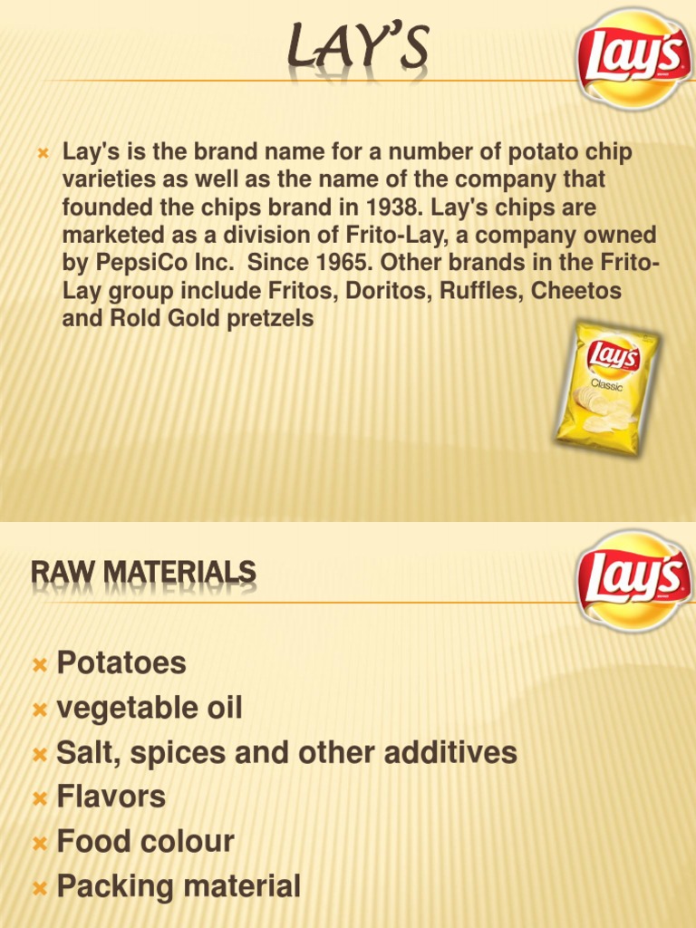 Frito Lay S Production Process | PDF