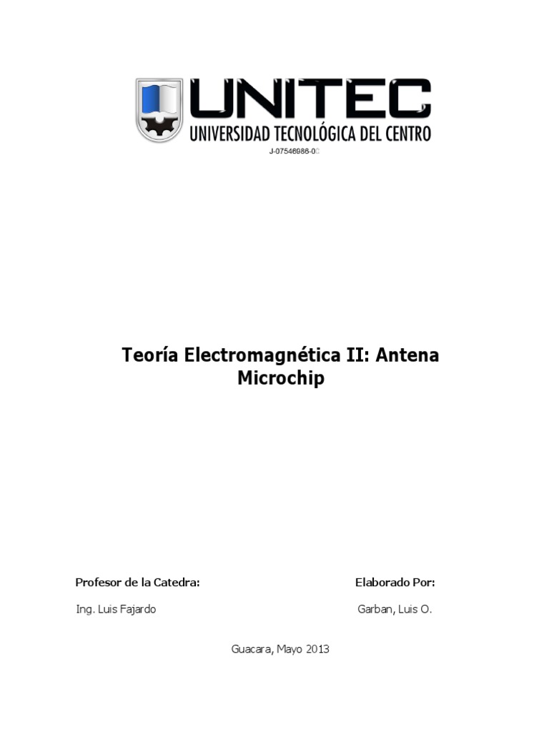 Antenas de Banda Ancha o Microchip | PDF | Antena (Radio) | Circuito ...