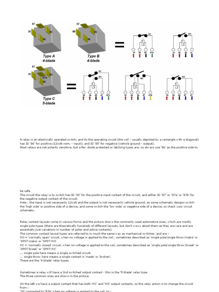 A Relay Is An Electrically Operated Switch Download Free Pdf Relay