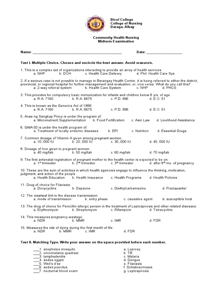 Midterm - CHN | PDF | Pregnancy | Vaccines