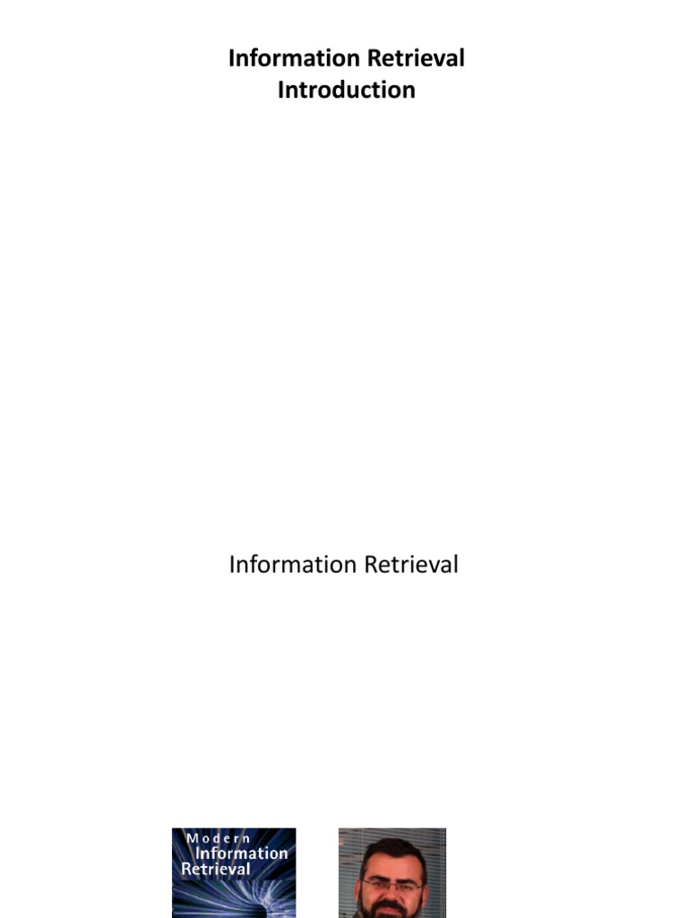 Introduction Information Retrieval | PDF | Search Engine Indexing | Information Retrieval