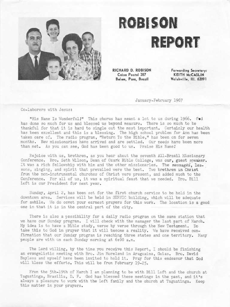 Robison Richard Sarah 1967 Brazil PDF | PDF | Prayer | Religious ...