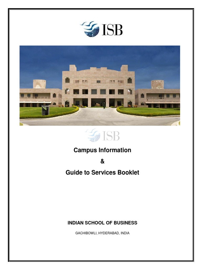 ISB Campus Info & Guide To Services | Email | Computer Network
