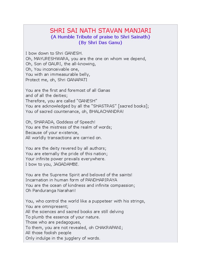 Stavan Manjari in English Language | PDF | Sacred | Sin