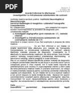 Consimtamant Informat Pacienti Model | PDF