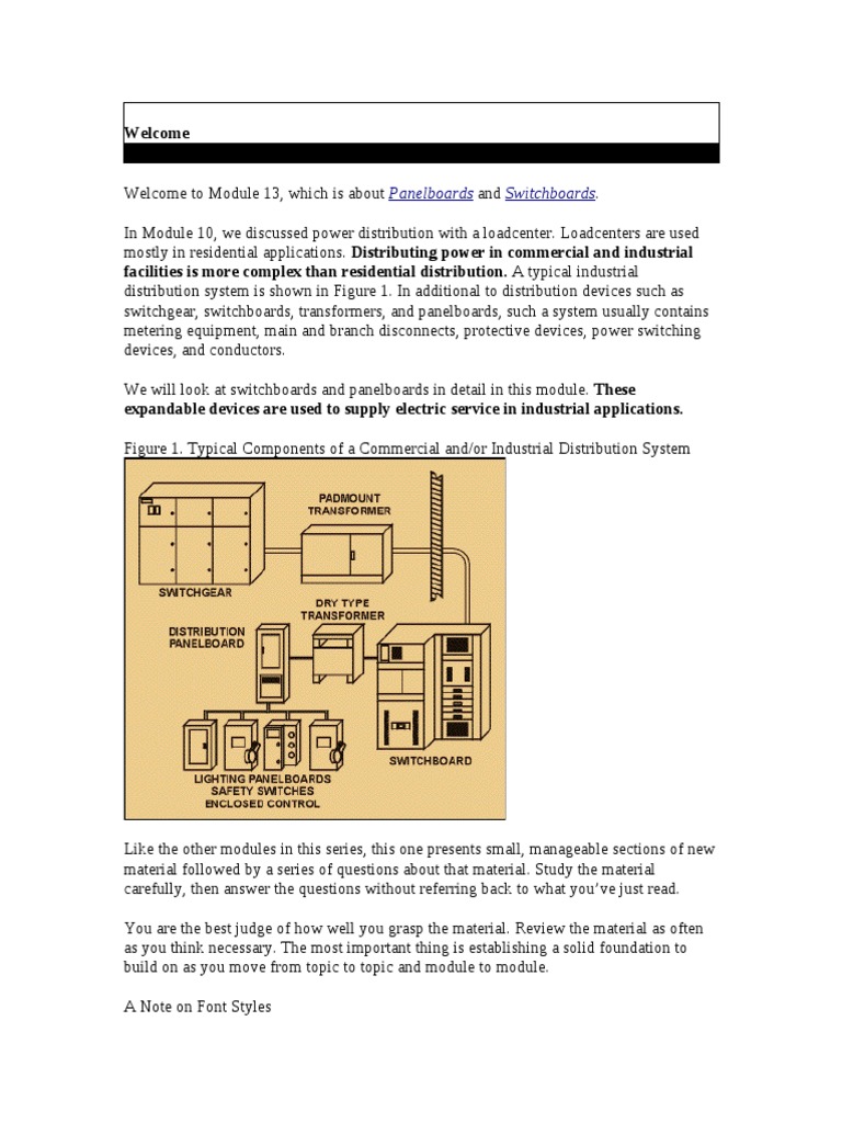 Module 13 Panelboards and Switchboards | PDF | Fuse (Electrical ...