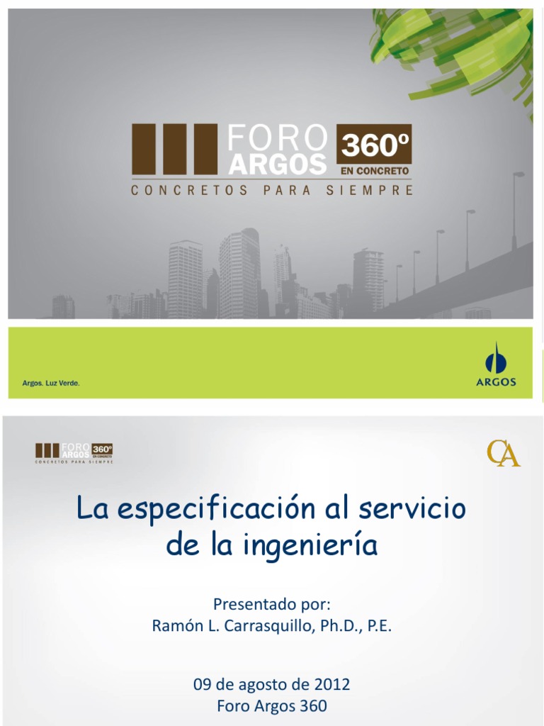 Ramon Carrasquillo La Especificacion Al Servicio de La Ingenieria | PDF ...