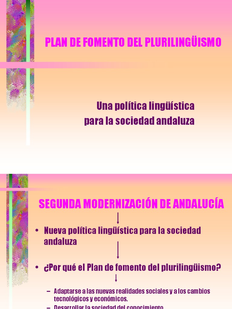 Plan de Fomento Del Plurilinguismo | PDF | Multilingüismo | Maestros