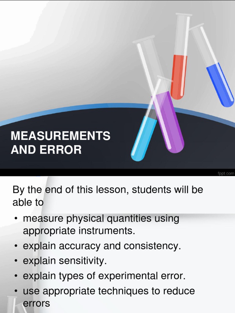 1.4 Measurements and Error | PDF | Observational Error | Accuracy And Precision