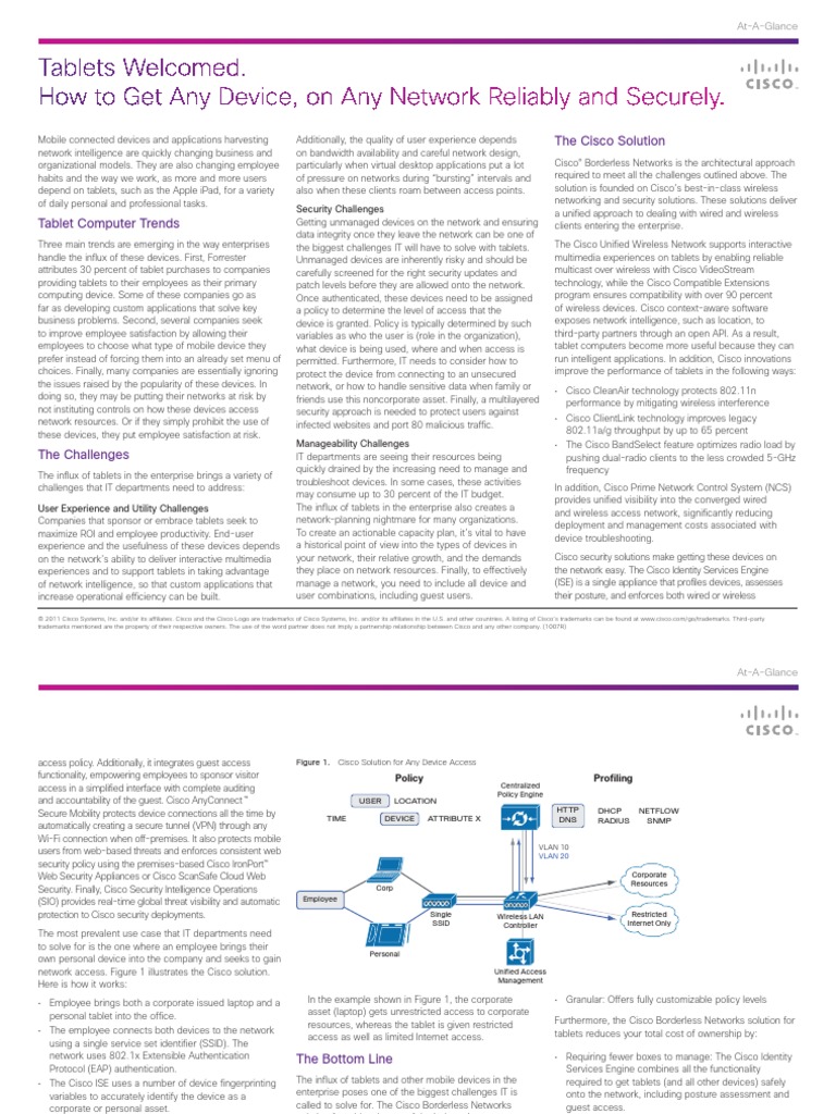 BYOD Whitepaper | PDF | Cisco Systems | Computer Network