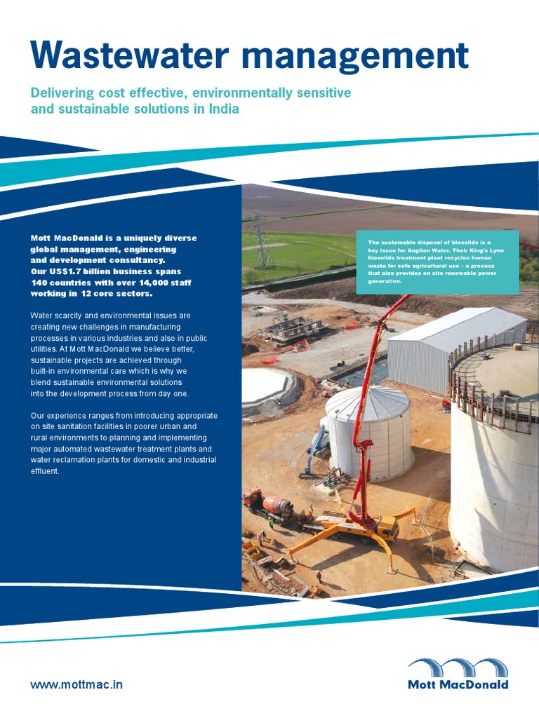 Wastewater Management Flyer | Sanitary Sewer | Sewage Treatment