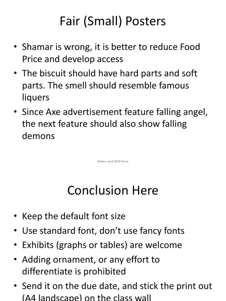 Individual Posters Marketing Management | PDF