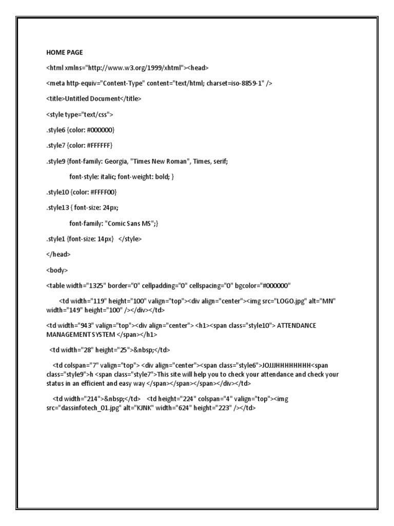 Source Code Student Admission Form | PDF | Xhtml | Html