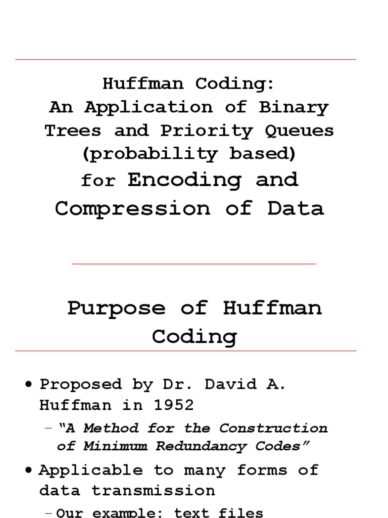 Huffman Pdf Code String Computer Science
