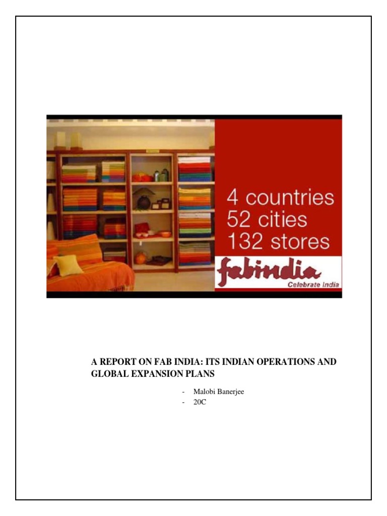 An Analysis of Fab India's Operations, Product Portfolio, and Strategic ...