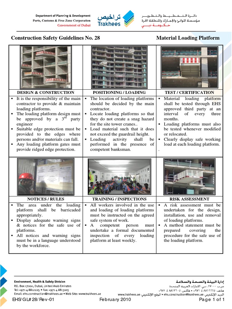 Construction Safety for Loading Platforms | PDF | Computers